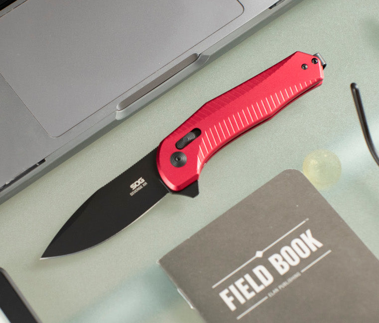 Diverge XR Drop Point - Red + Black – SOG Knives UK